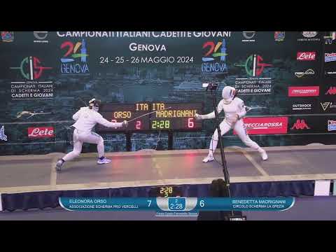 Italian Championships 2024 JWE - GOLD - Eleanora Orso v Benedetta Madrignani