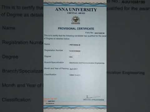 provisional certificate kya hota hai