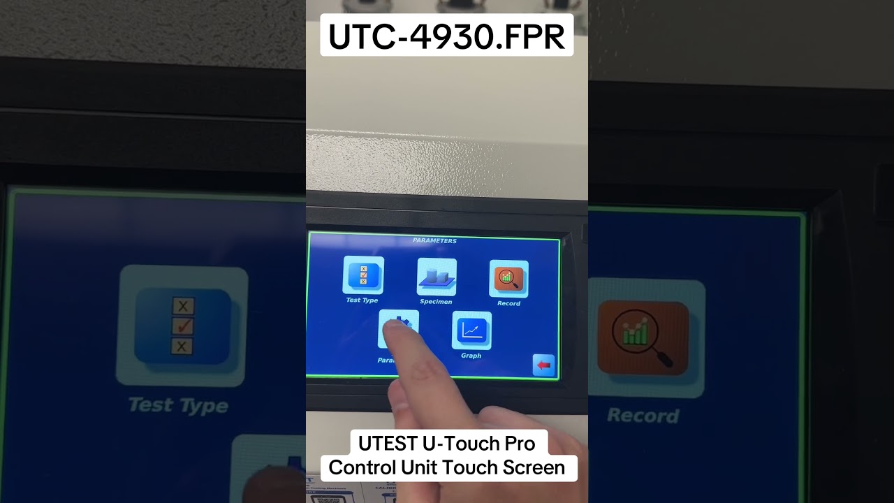 UTC-4930.FPR - UTEST U-Touch Pro Control Unit Touch Screen