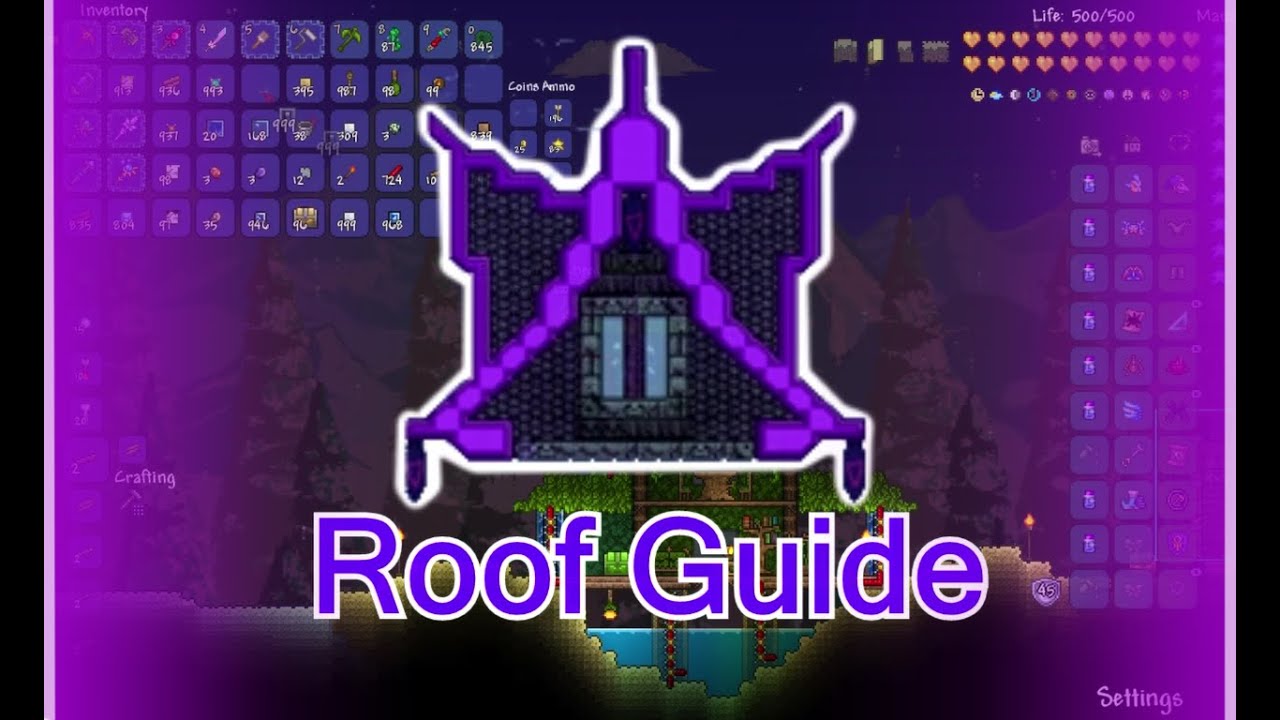 Terraria builders guide part 2 - Roofs