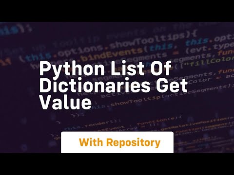 python list of dictionaries get value