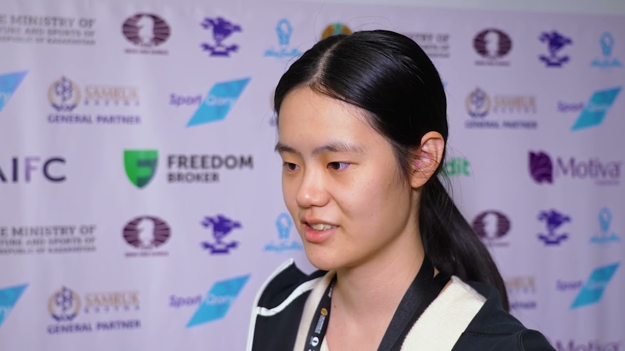 Zhu Jiner: "When she played Bxh6 and Rxe6 I was very surprised ...