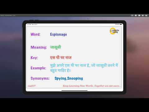 Espionage Meaning, Synonyms, Pronunciation and key to remember