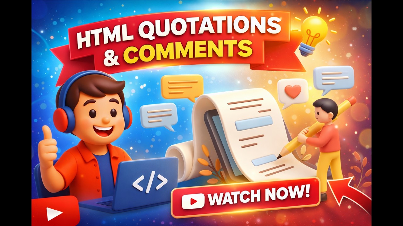 What are HTML quotations and Comments?