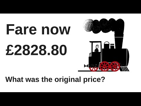 How to work out a reverse percentage - GCSE maths question 7b