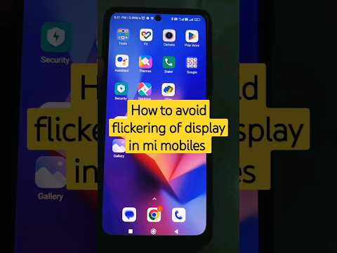 How to avoid flickering of display in low light condition in mi mobiles #mi #flickering #shorts