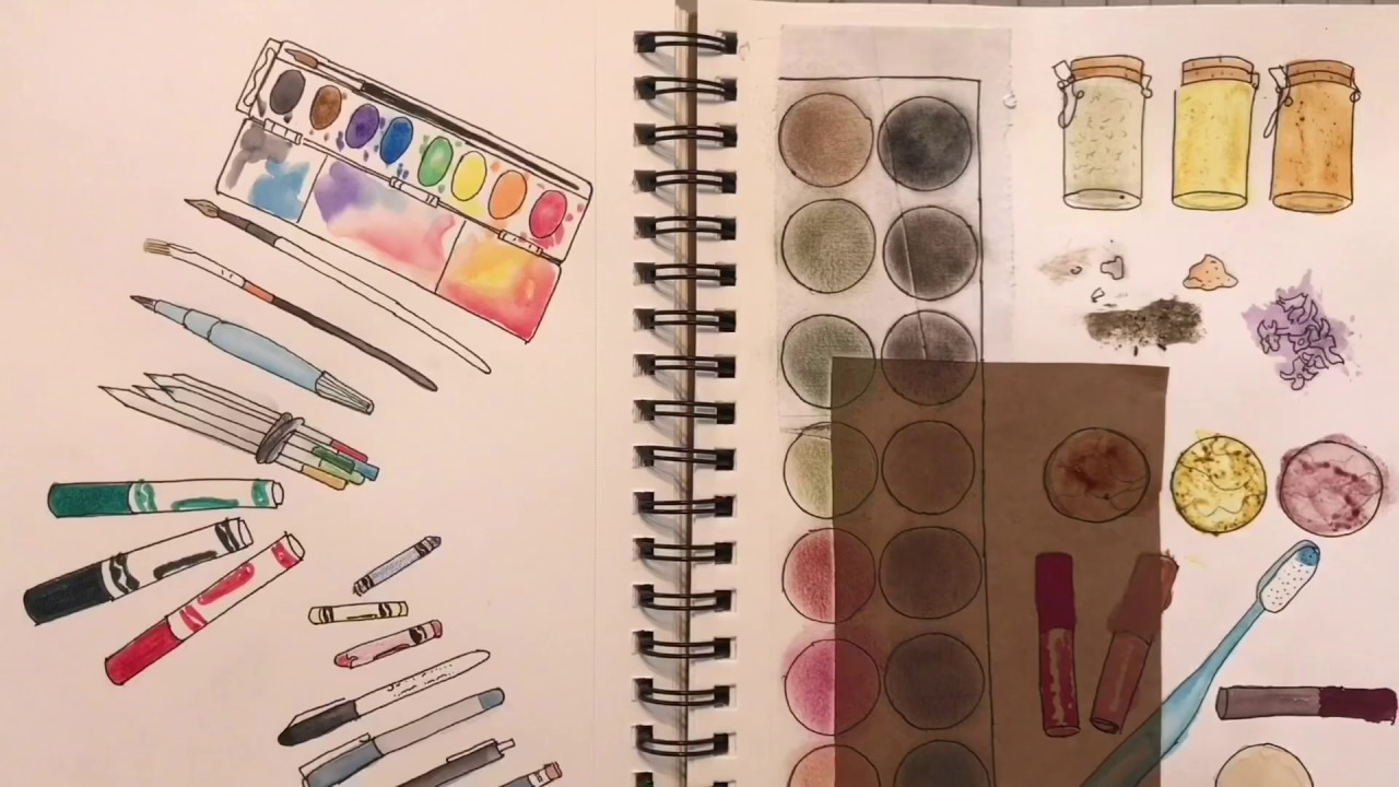 Safe at Home Visual Journal Lesson 1: Art Supply Scavenger Hunt