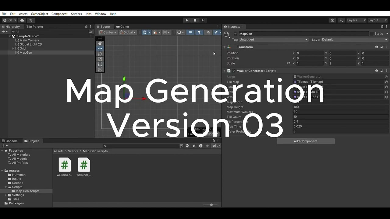 Procedural Map Generation testing