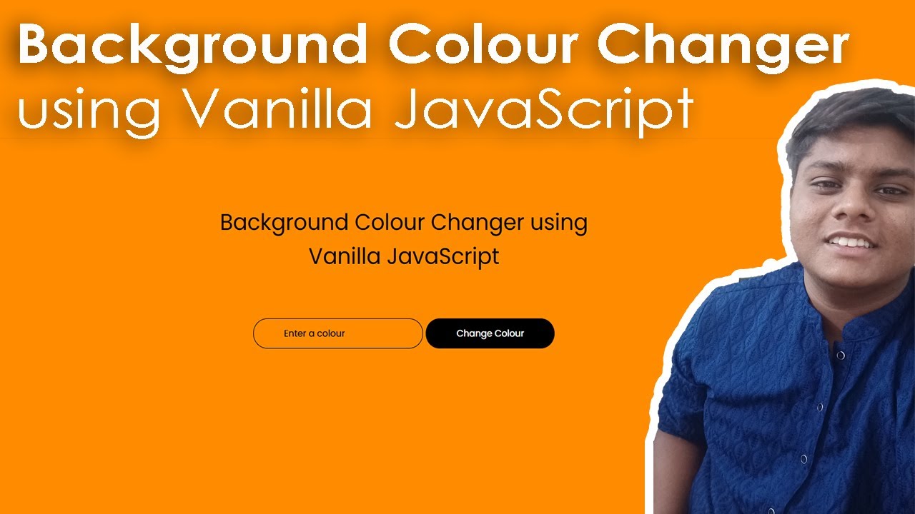 Background Color Changer using Vanilla JavaScript. Complete tutorial | Code Grind