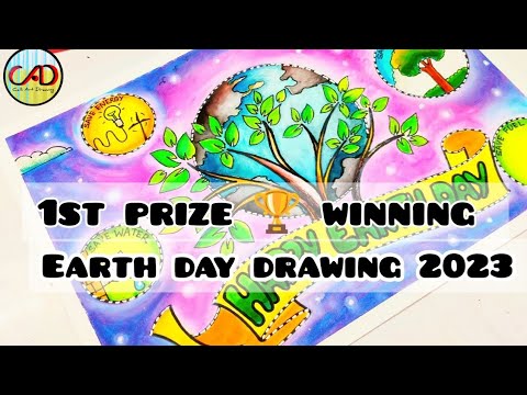 Earth Day Drawing/Earth Day Poster Drawing/World Earth Day Drawing/Environment Day Drawing