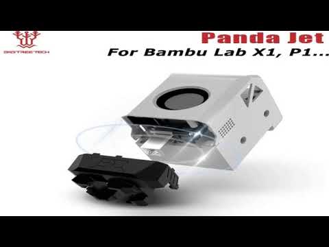 BIGTREETECH Panda jet Nylon Cooling Fan Duct For Bambulab P1 X1 Series DIY 3D Printer Part