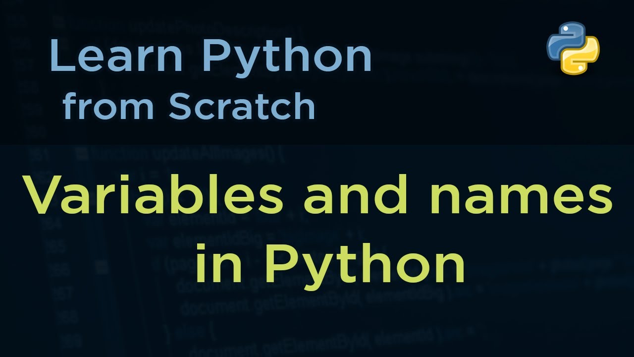 Python Tutorial Part-02 | Variables and Names in Python