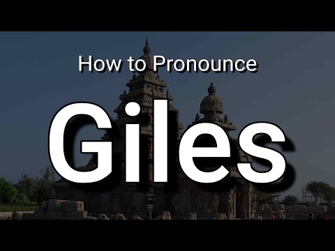 Giles - Pronunciation and Meaning
