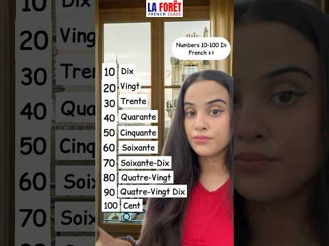 Learn the numbers 10-100 in French🇫🇷🔢 #numbers #french #learnnumbers #frenchpractice