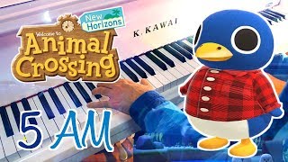🎵 5AM - ANIMAL CROSSING: New Horizons ~ Piano cover w/ Sheet music ...
