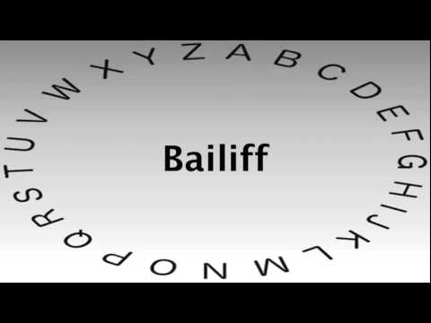 SAT Vocabulary Words and Definitions — Bailiff