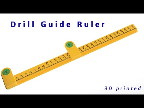 Drill Guide Ruler by Wim_V - Thingiverse