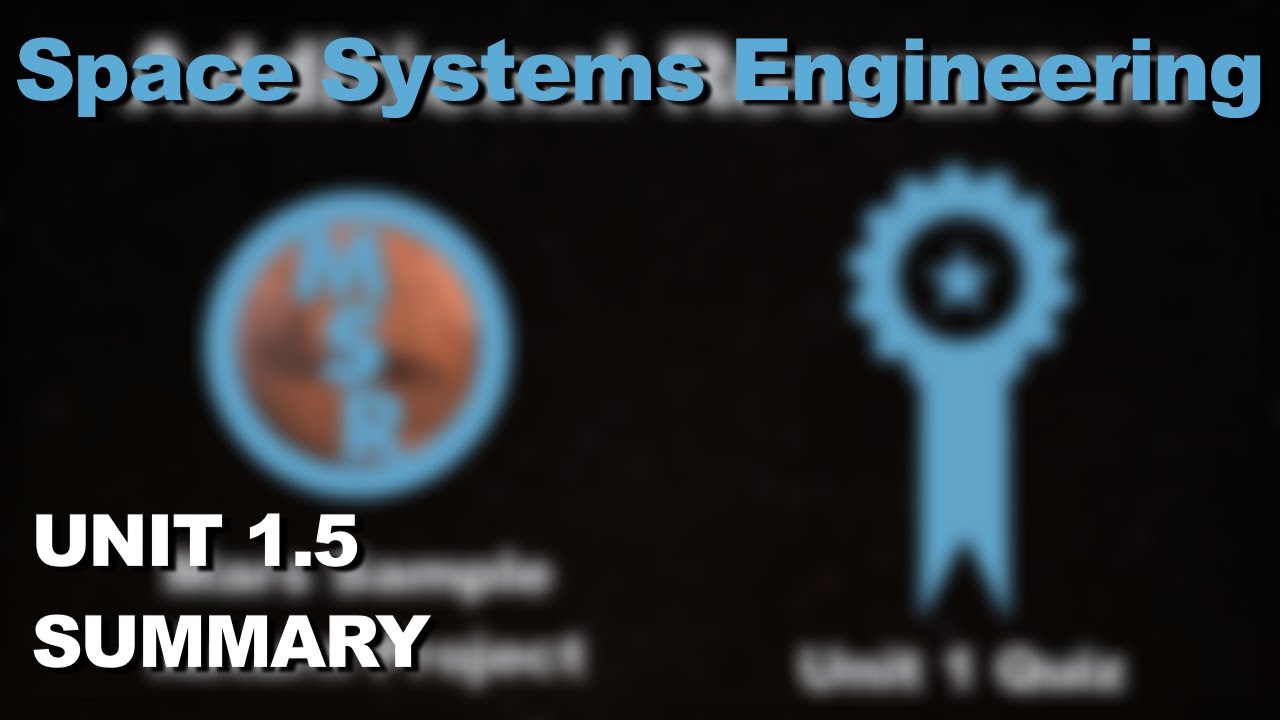 Unit 1 Summary- Space Systems Engineering 101 w/ NASA