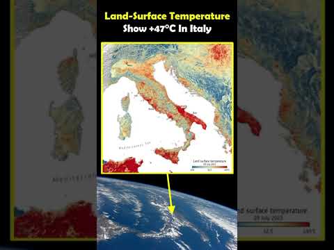 Italy's July 2023 Record-Breaking Summer Had A Land-Surface Temperature Of +47°C.