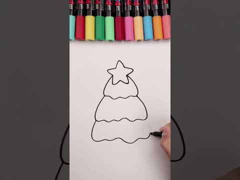 How To Draw a Christmas Tree