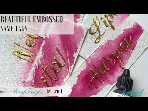 Beautiful Embossed Name Tags