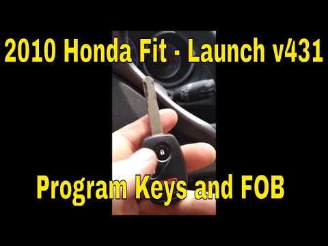 2010 Honda Fit program key or key fob using Launch x431