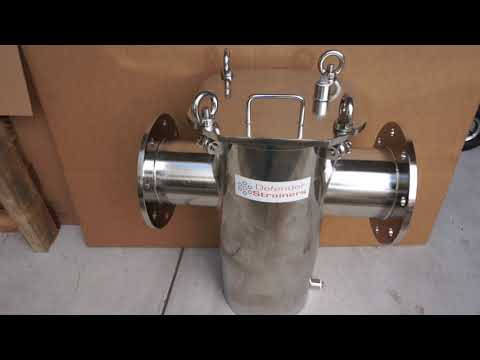 DN150 Simplex Basket Strainer in 316 stainless steel, Table D flanged AS2129. Pipeline Strainers.