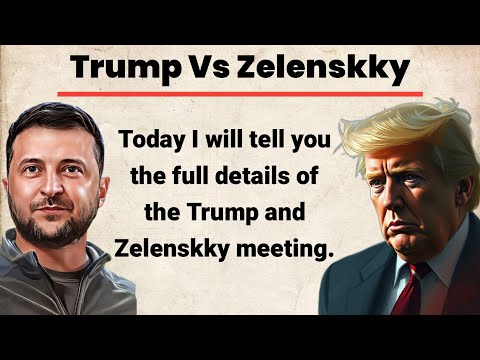 Donald Trump & Volodymyr Zelenskyy Meeting | Learn English with Stories | Improve Your English