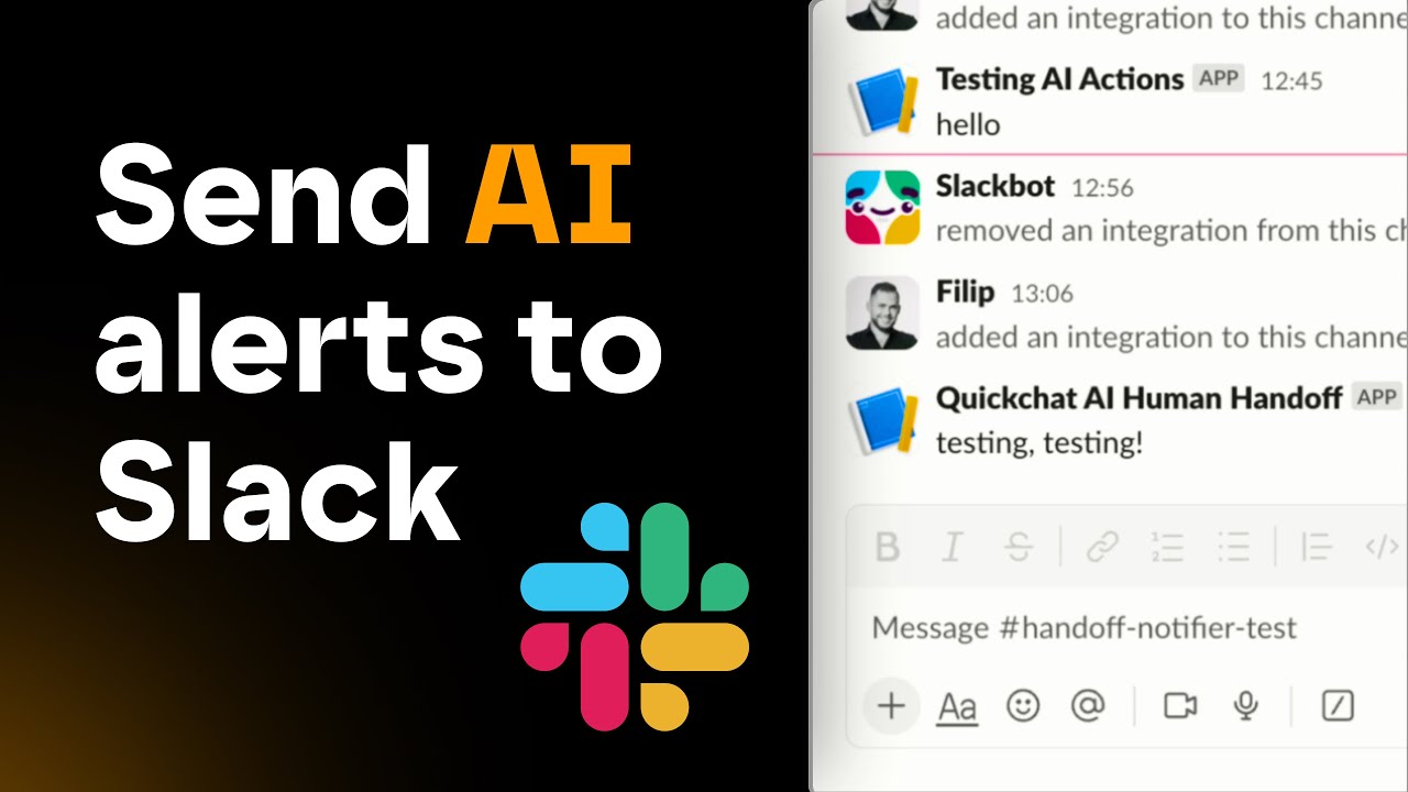 Send Slack notifications with AI Actions