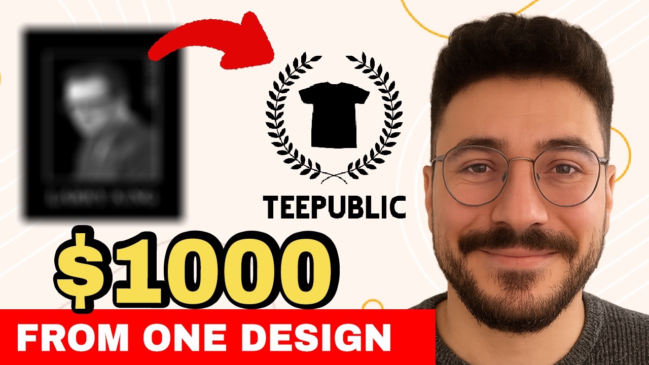 I Made Money From ONE Design on TeePublic 😳 (Here’s How)