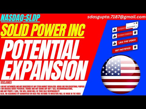 POTENTIAL EXPANSION : SLDP STOCK ANALYSIS | SOLID POWER INC STOCK