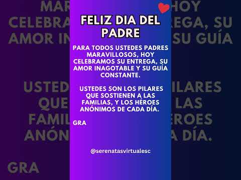 Feliz dia del padre! Poema para los maravillosos padres en su día💝#padresdefamilia #padres #felizdia