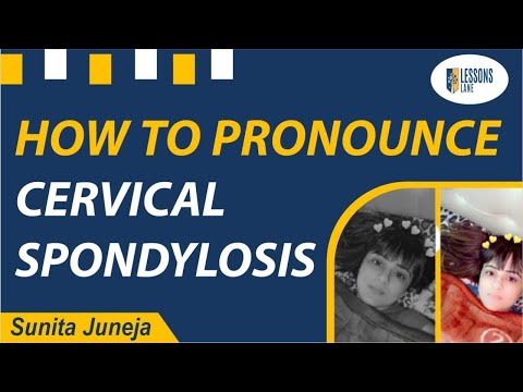 Pronunciation | Cervical Spondylosis | Lessons Lane | #shorts #howtopronounce