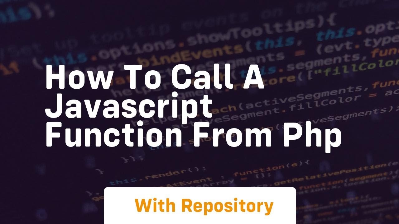 how to call a javascript function from php