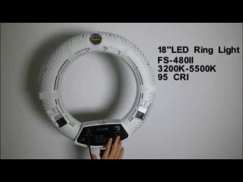 【Factory direct】Yidoblo led ring light FS480II dimmable makeup/ selfie/ portait lighting-Meidike