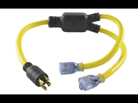 Conntek YL1430520S 30 4 Prong to 15/20 Amp Generator Y-Adapter - Overview
