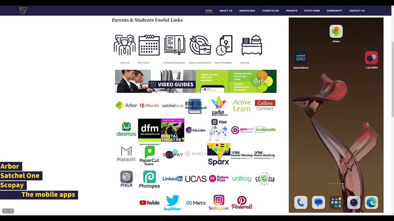 NKS Quick Guide: Parental Apps - Arbor, Satchel One, ScoPay