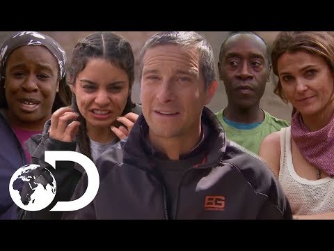 Bear Grylls Serves Up Strange Meals For Celebs | Running Wild With Bear Grylls