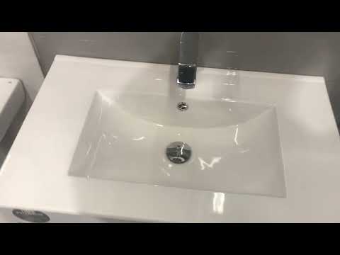 Stockholm Light Grey Gloss Vanity Unit 750mm - 100% Waterproof Bathrooms