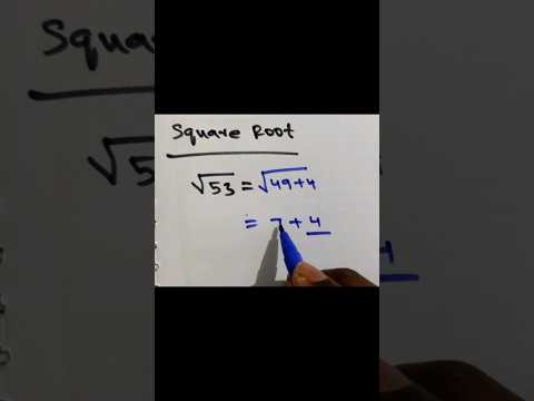 Square root of 53 (short tricks) very easy method #squareroot #maths #shortvideo #kalvilakku