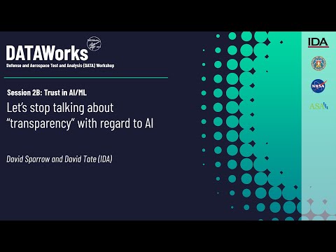 Let’s stop talking about “transparency” with regard to AI
