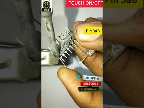 CD4017 ic touch led circuit #shorts #youtubeshorts electronic projects