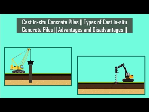 Cast in-situ Concrete Piles || Types | Advantages | Disadvantages || Concrete Piles || Foundation #6