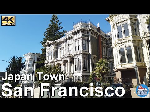🇺🇸 SAN FRANCISCO 4k Walking Tour | Japan Town - walk around the Largest Japantown in USA