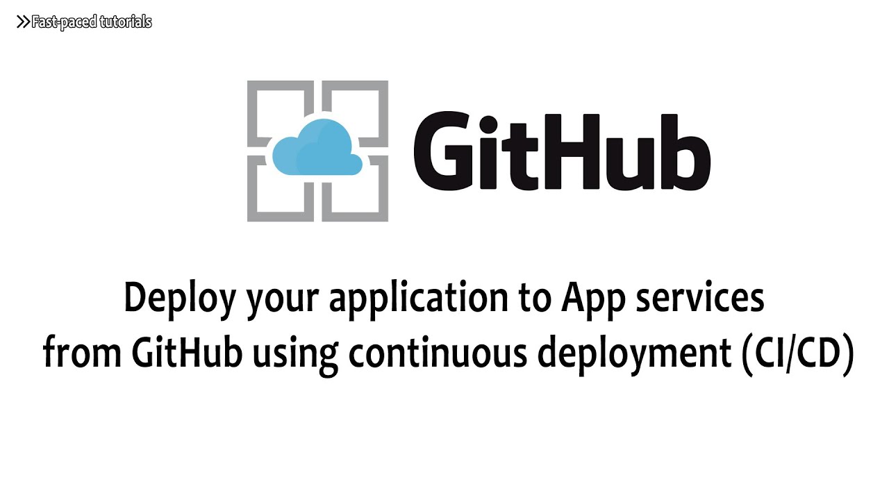 Deploy your app to App services  from GitHub using CI/CD
