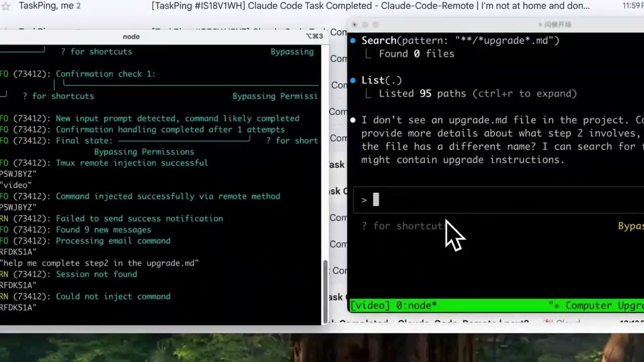Claude Code Remote Demo - Control AI Coding Assistant from Anywhere via Email