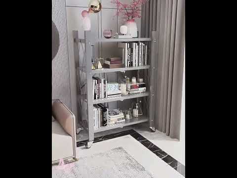 Joybos® Heavy Duty Foldable Metal Organizer Shelves with Wheels