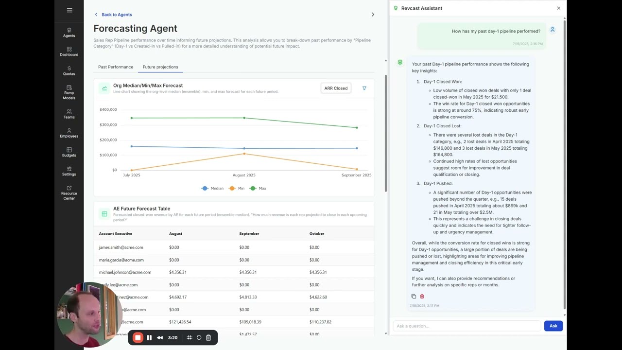 AI-Driven Sales Forecasting with Revcast