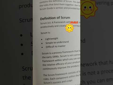 Definition of scrum 😎 #shortsfeed #agilescrum #ytshorts #veera #agile #shorts #agilecoach