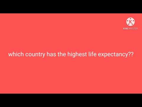 which country has the highest life expectancy????